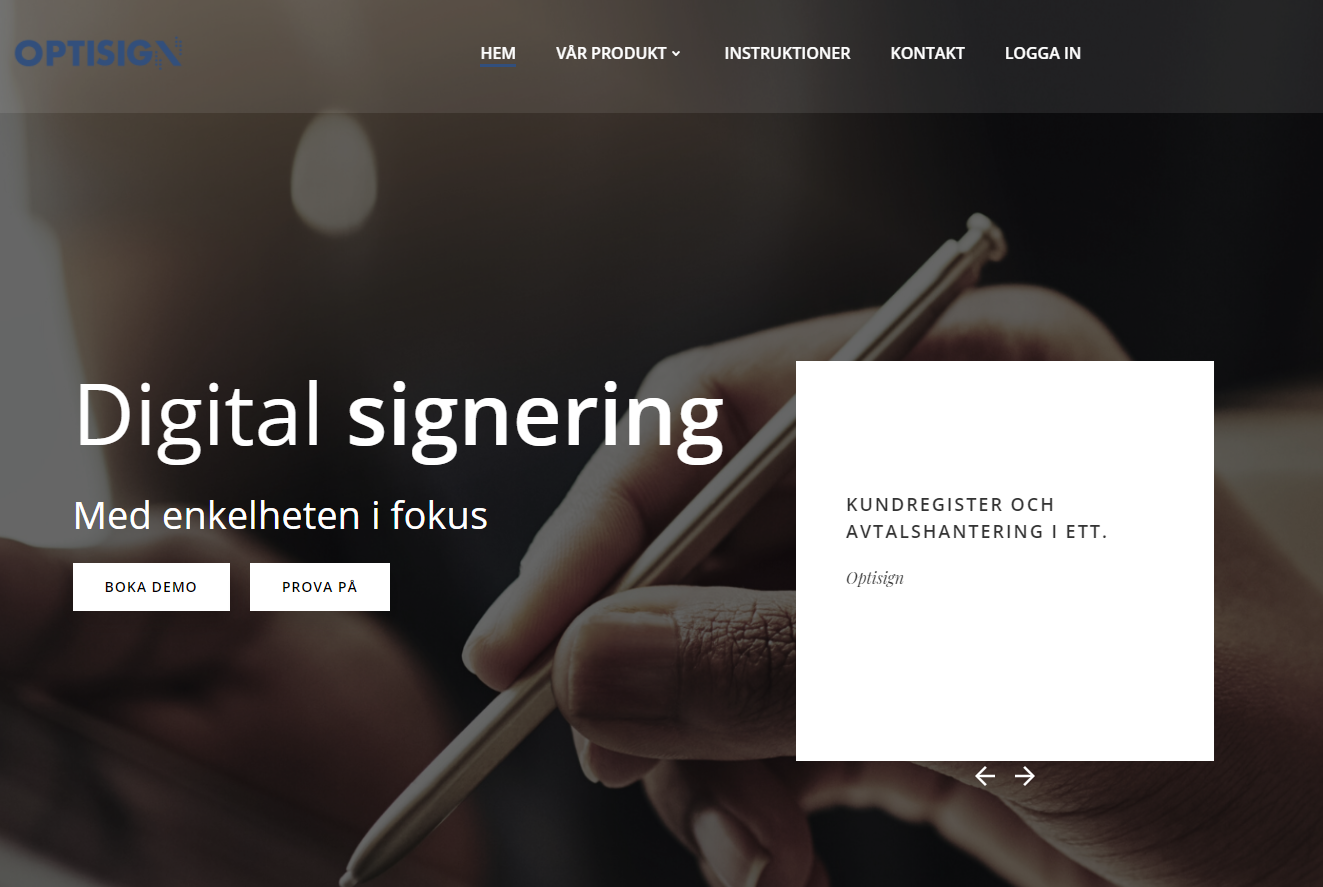 Optisign - Digital signering med enkelheten i fokus